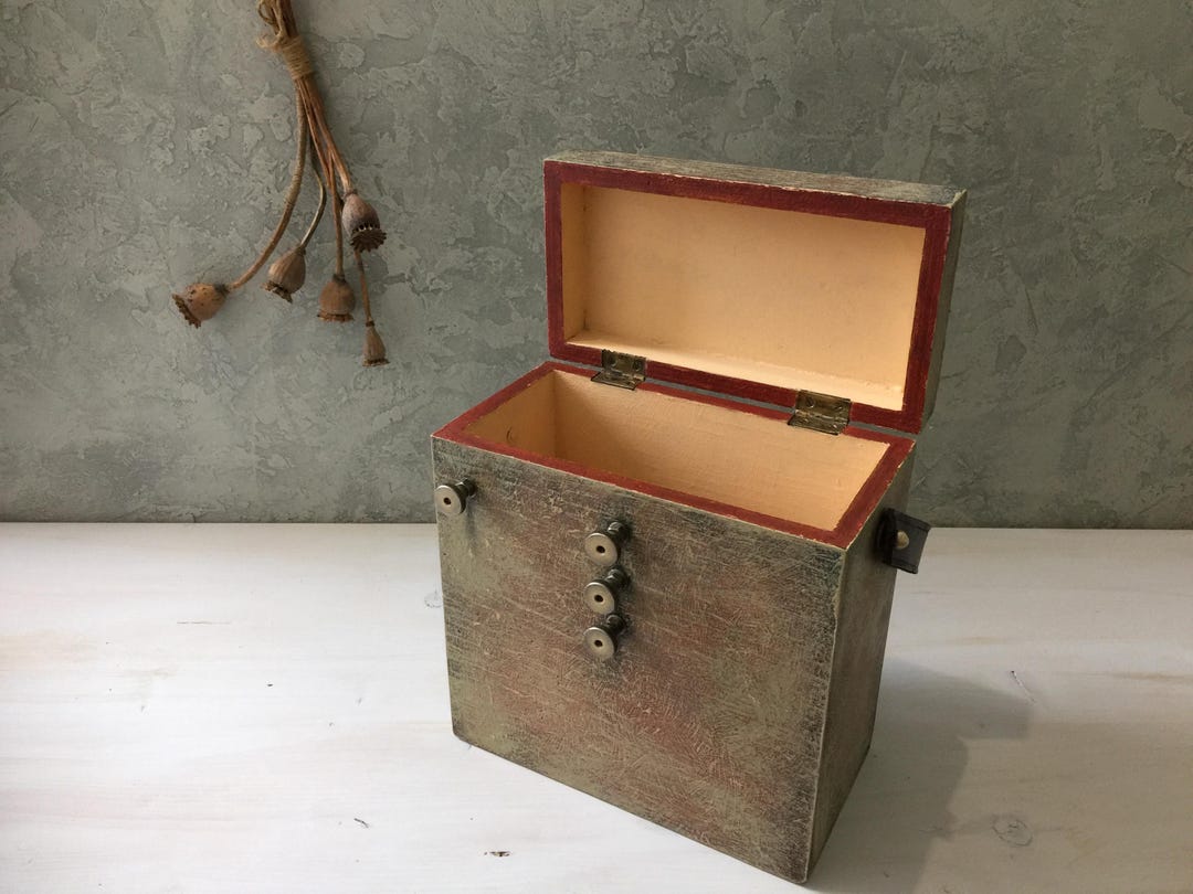 Vintage Wooden Box,old Box,vintage Storage Box,small Wooden Chest ...