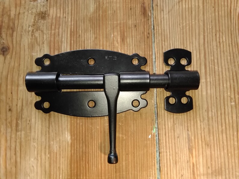 Large Door Latch Door Lock Large Metal Latch Black Latch - Etsy