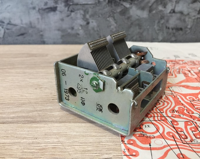Variable Capacitor, Vintage Capacitor, Amateur Radio, Retro Device. - Etsy