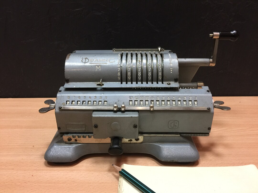 Vintage Original Manual Calculator, Feliks M ,mechanical Calculator ...