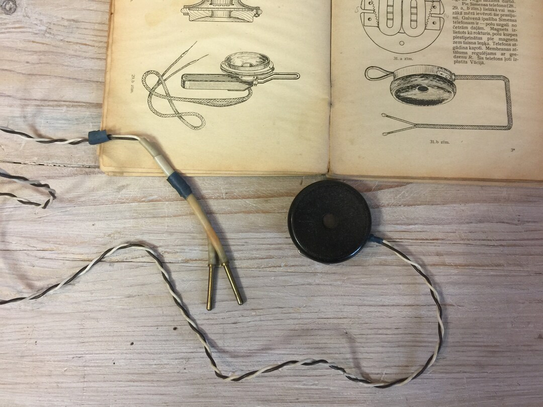 Vintage Telephone Earphone, Old Telephone Earphone VEF Production. - Etsy