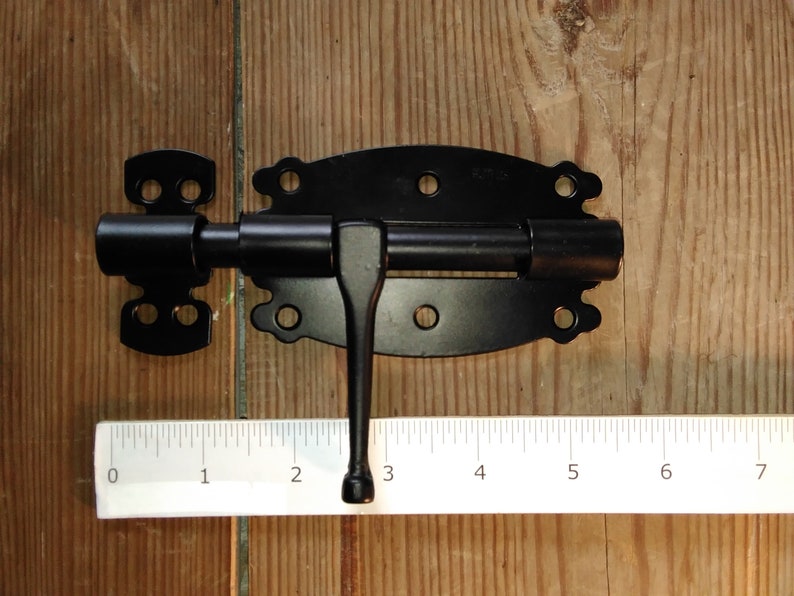 Large Door Latch Door Lock Large Metal Latch Black Latch - Etsy
