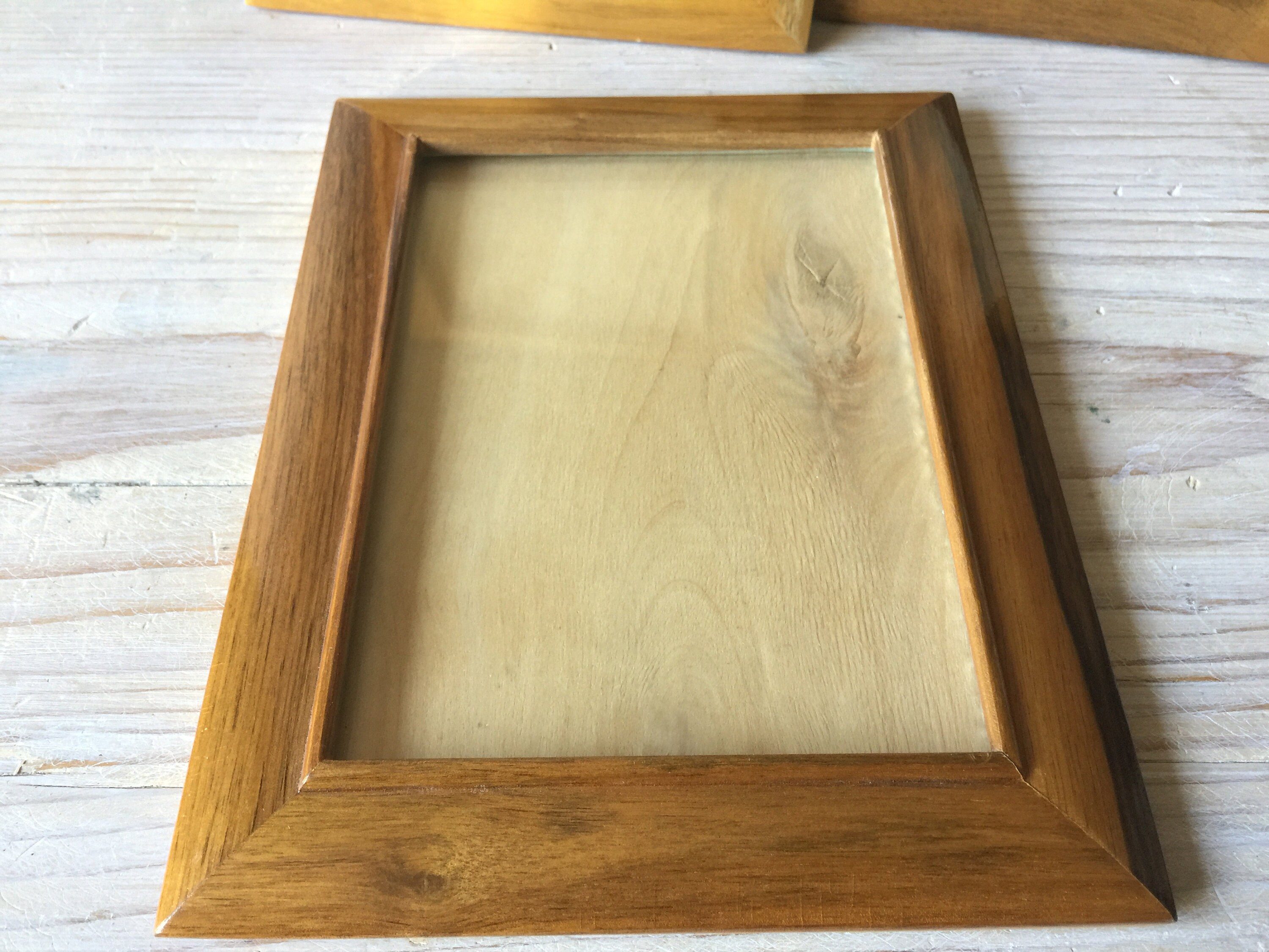 Vintage Wooden Frames Set of 3 Small Framesframes With - Etsy