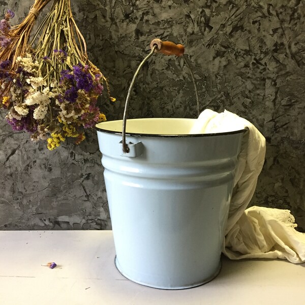 Enamel Bucket - Etsy