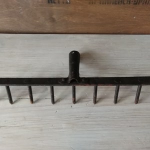 Primitive Farm Iron Rake Metal Rake Old Rake Garden Decor - Etsy
