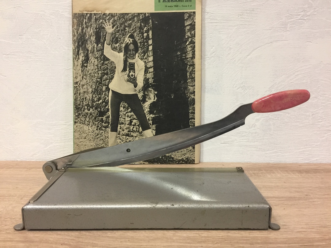 Vintage Manual Photo Cutter: Two Blade Paper Cutter, 1970s - Etsy