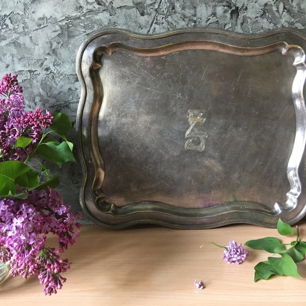 Heavy Silver Tray - Etsy