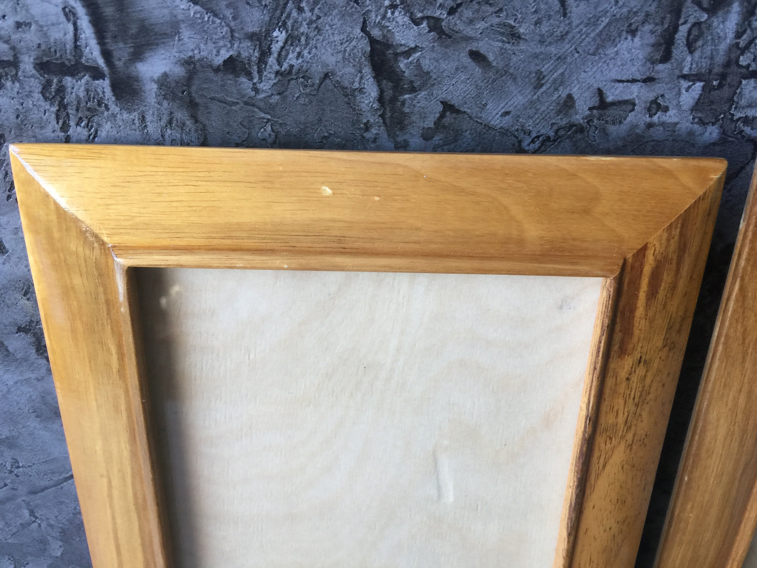 Vintage Wooden Frames Set of 3 Small Framesframes With - Etsy