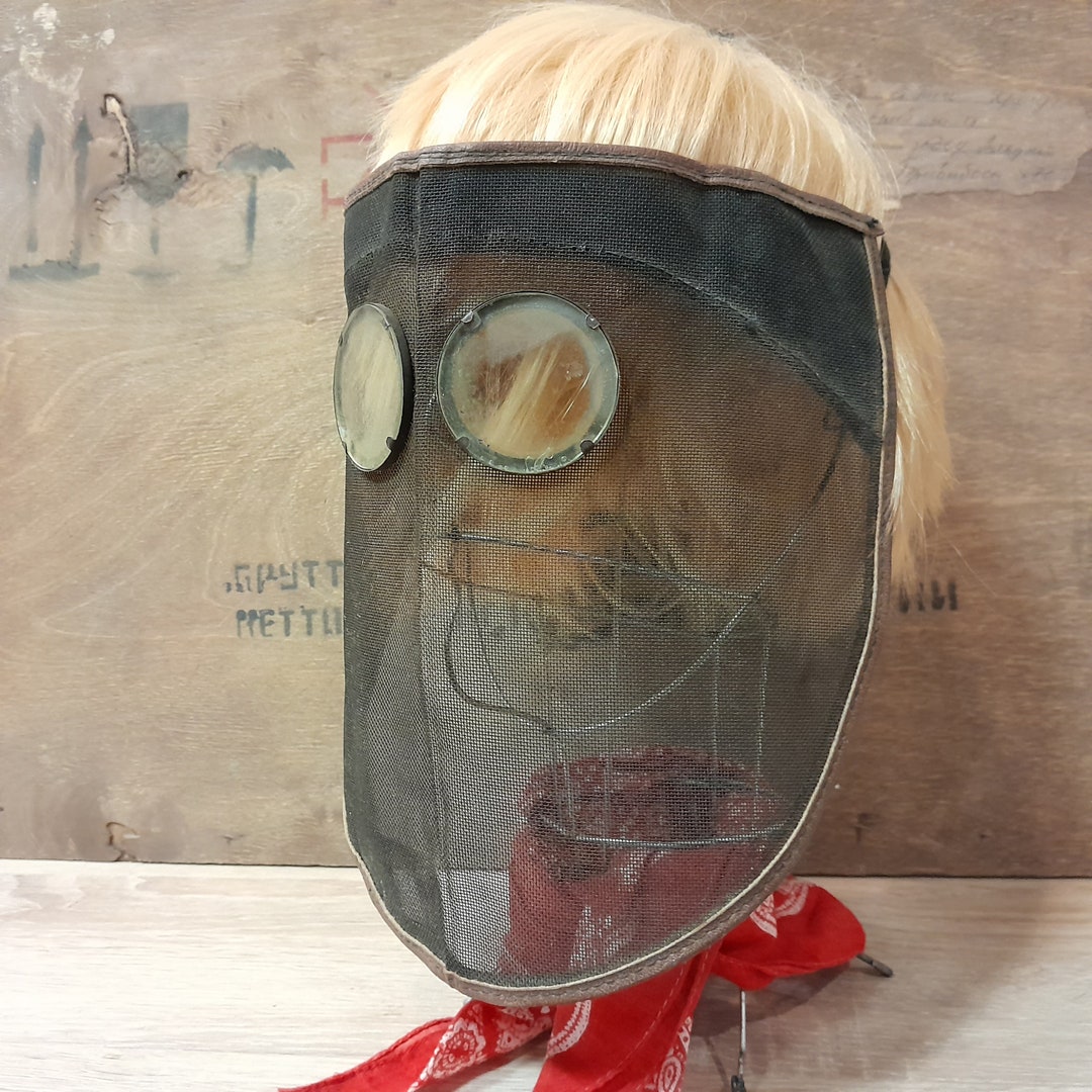 Industrial Protective Face Mask, Old Metal Mesh Mask, Shop Decor. - Etsy