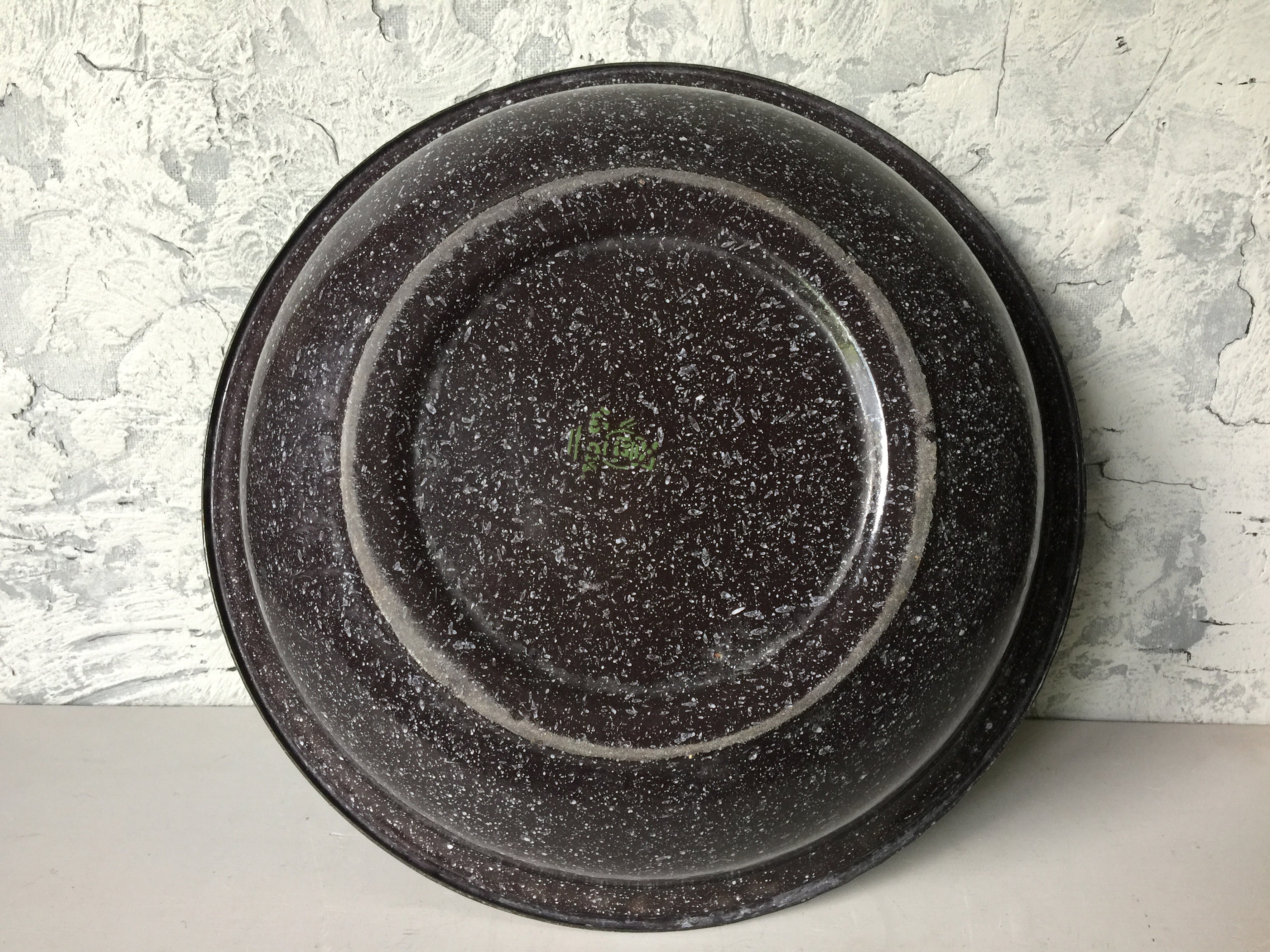 Old Enamel Wash Basin Brown Wash Basin Old Vintage Sink - Etsy