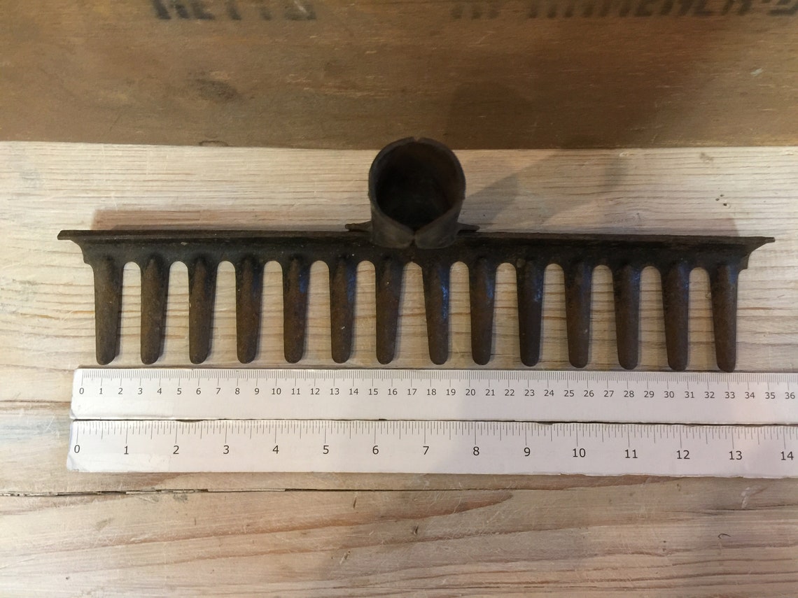 Primitive Farm Iron Rake Metal Rake Old Rake Garden Decor - Etsy