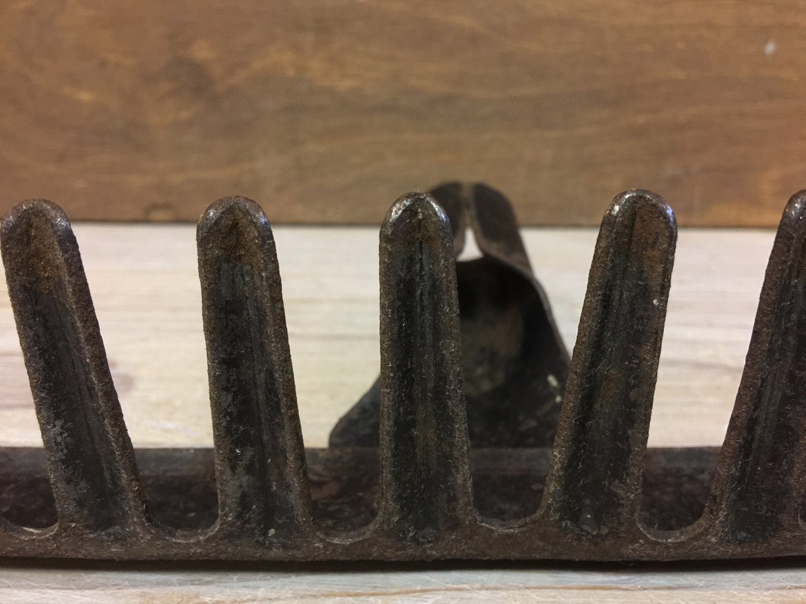 Primitive Farm Iron Rake Metal Rake Old Rake Garden Decor - Etsy