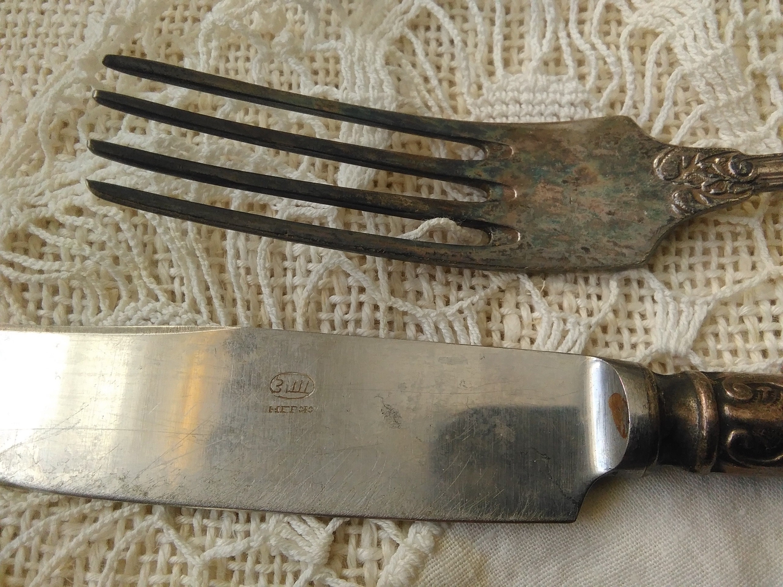 Vintage Messer und Gabel Set Vintage Besteck Besteck Gabeln - Etsy.de