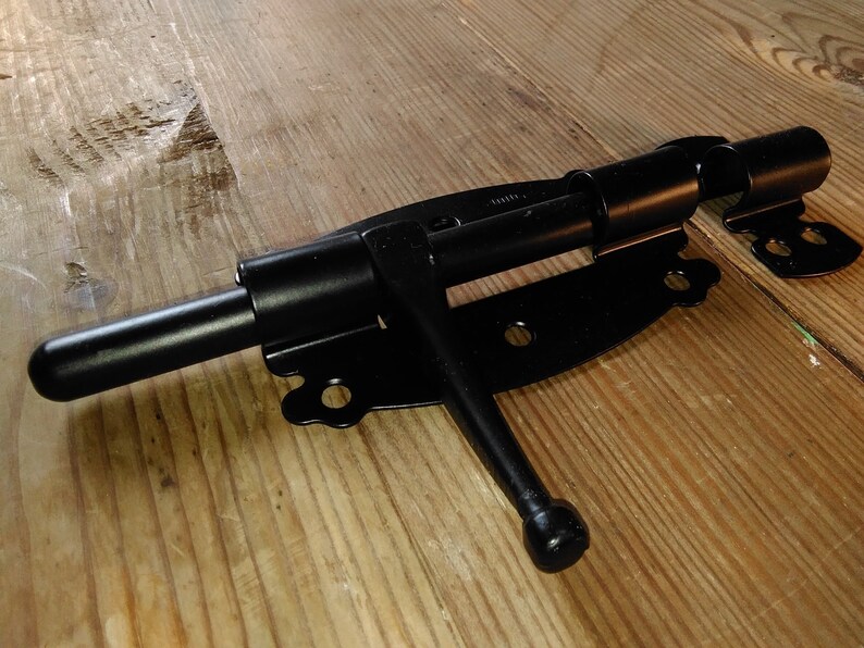 Large Door Latch Door Lock Large Metal Latch Black Latch - Etsy