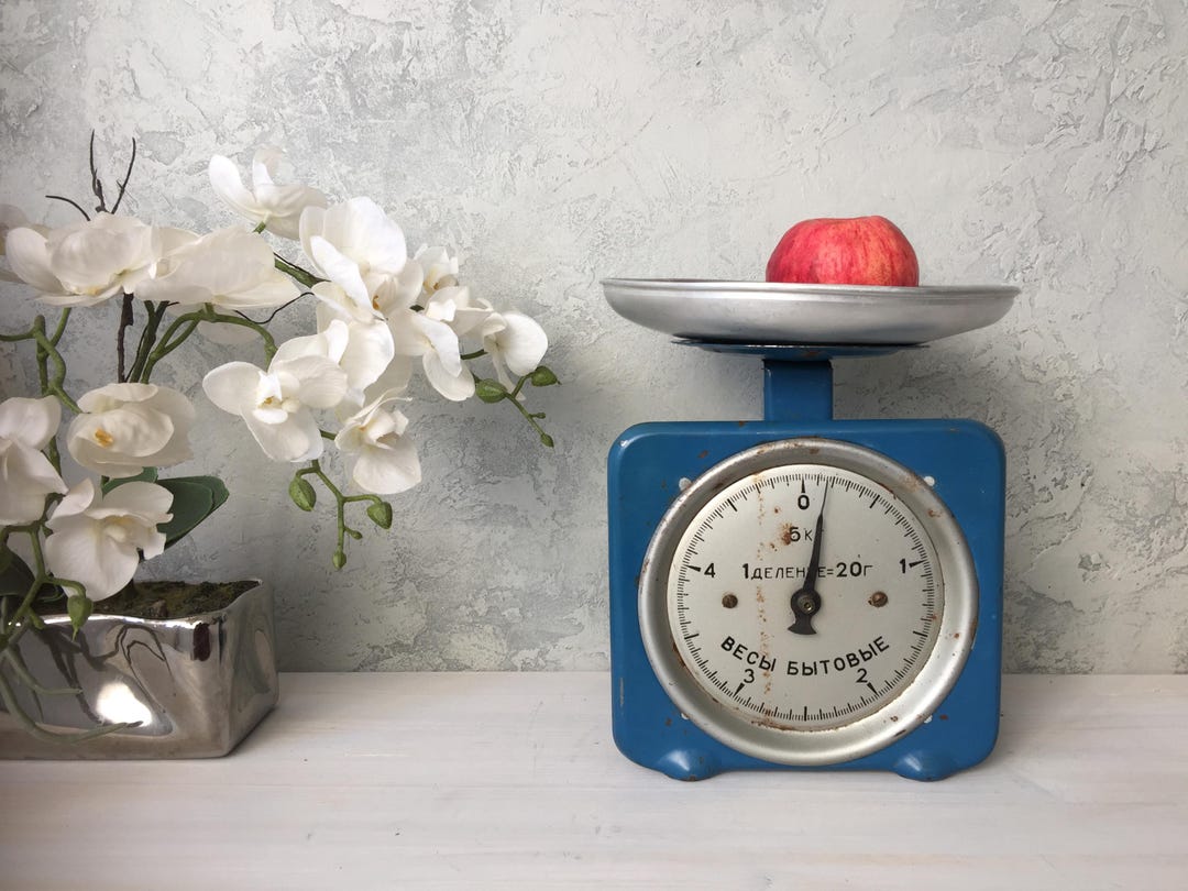 Vintage Scales,scales Blue Kitchen,rustic Weight Scale,mechanical ...