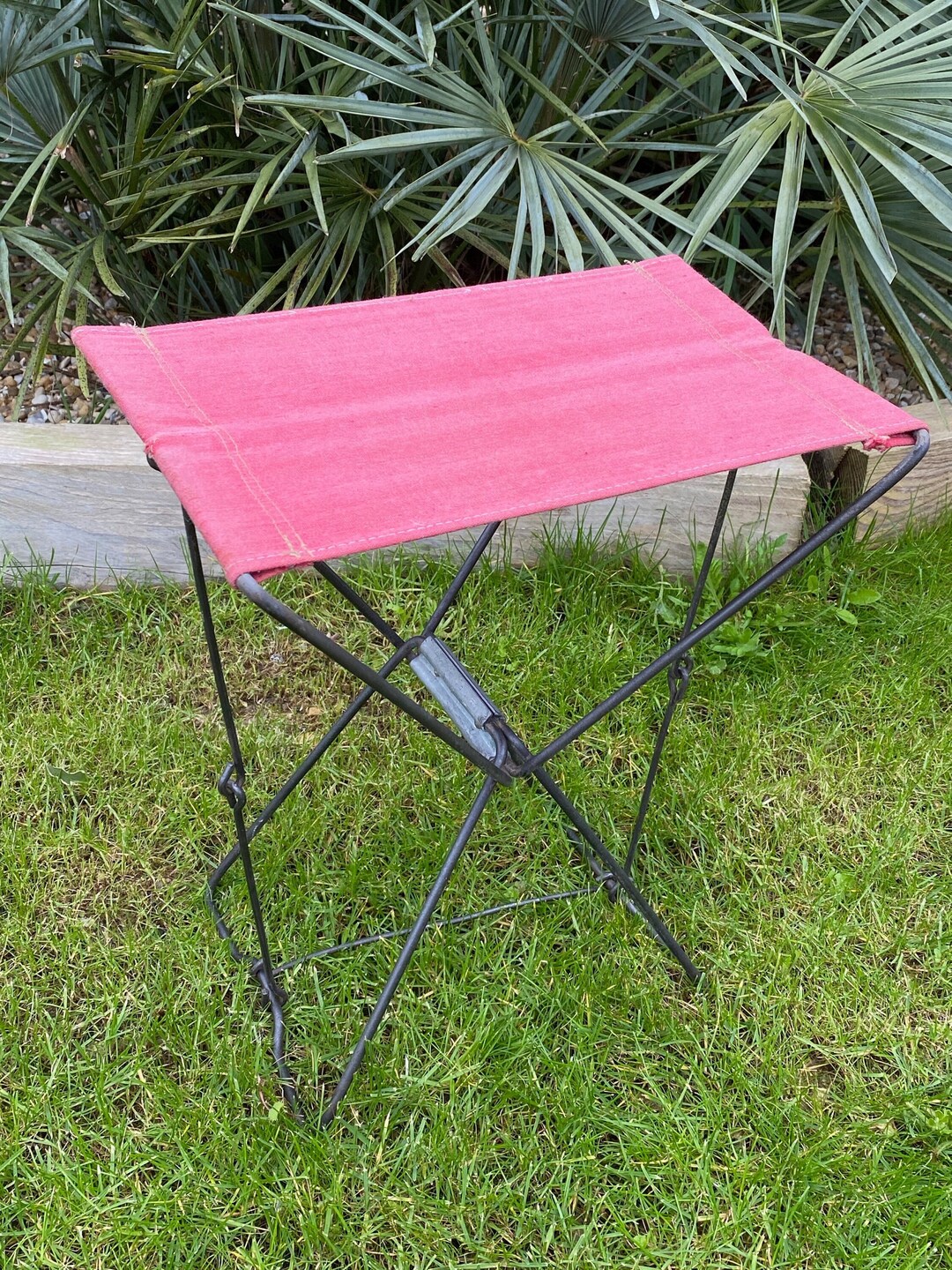 Small Fisherman Folding Stool, Vintage Folding Stool, Picnic ...