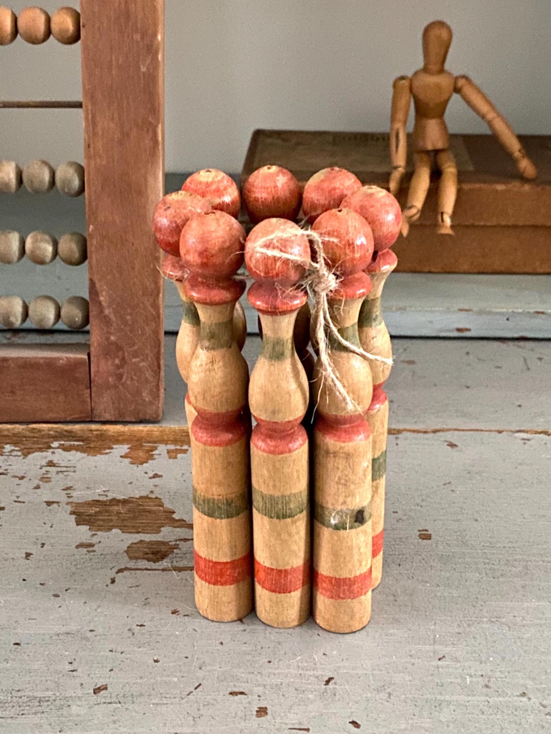 Small Old Skittles, Wooden Skittles, Vintage Toy - Etsy