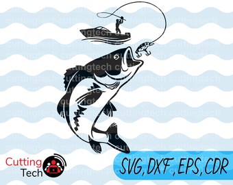 Fishing svg | Etsy