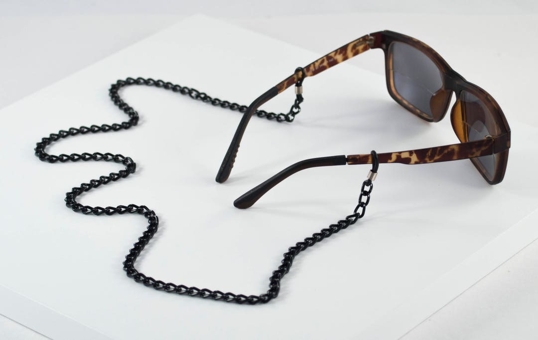 BLACK Chain Eyeglass Chain/eyeglass Holder/glasses Chains/eye Wear ...
