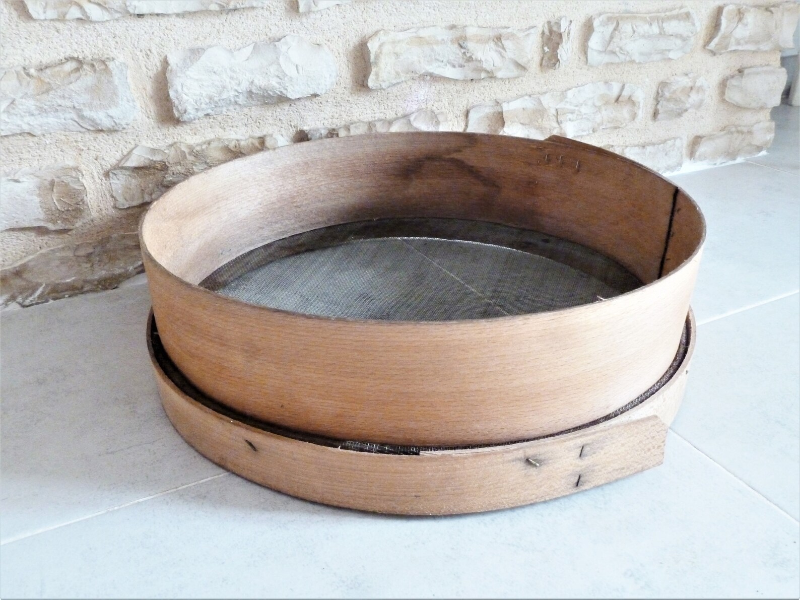 Old Wooden Sieve, Grain Sieve, Old Farm Tool, Vintage Grain Strainer ...