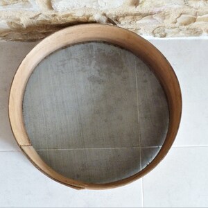 Old Wooden Sieve, Grain Sieve, Old Farm Tool, Vintage Grain Strainer ...