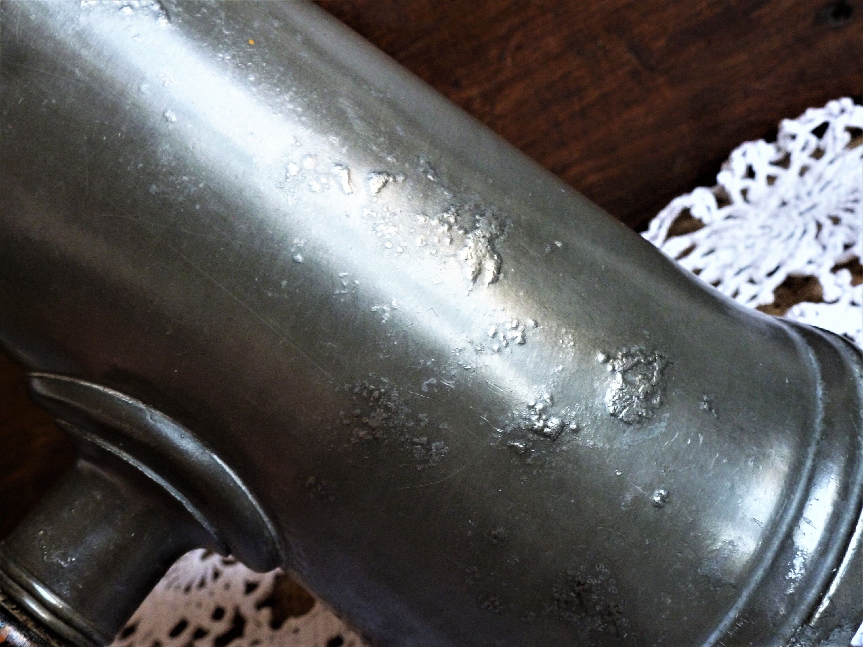 Old Pewter Chocolate Pot, Vintage Coffee Jug, Pewter Kitchen Pots ...
