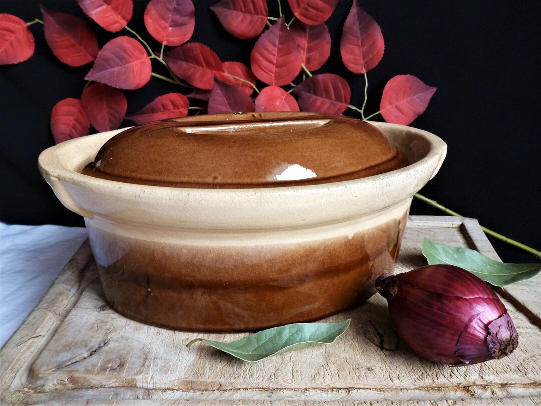 Antique French Glazed Terracotta Terrine, French Ceramic Table Terrine ...