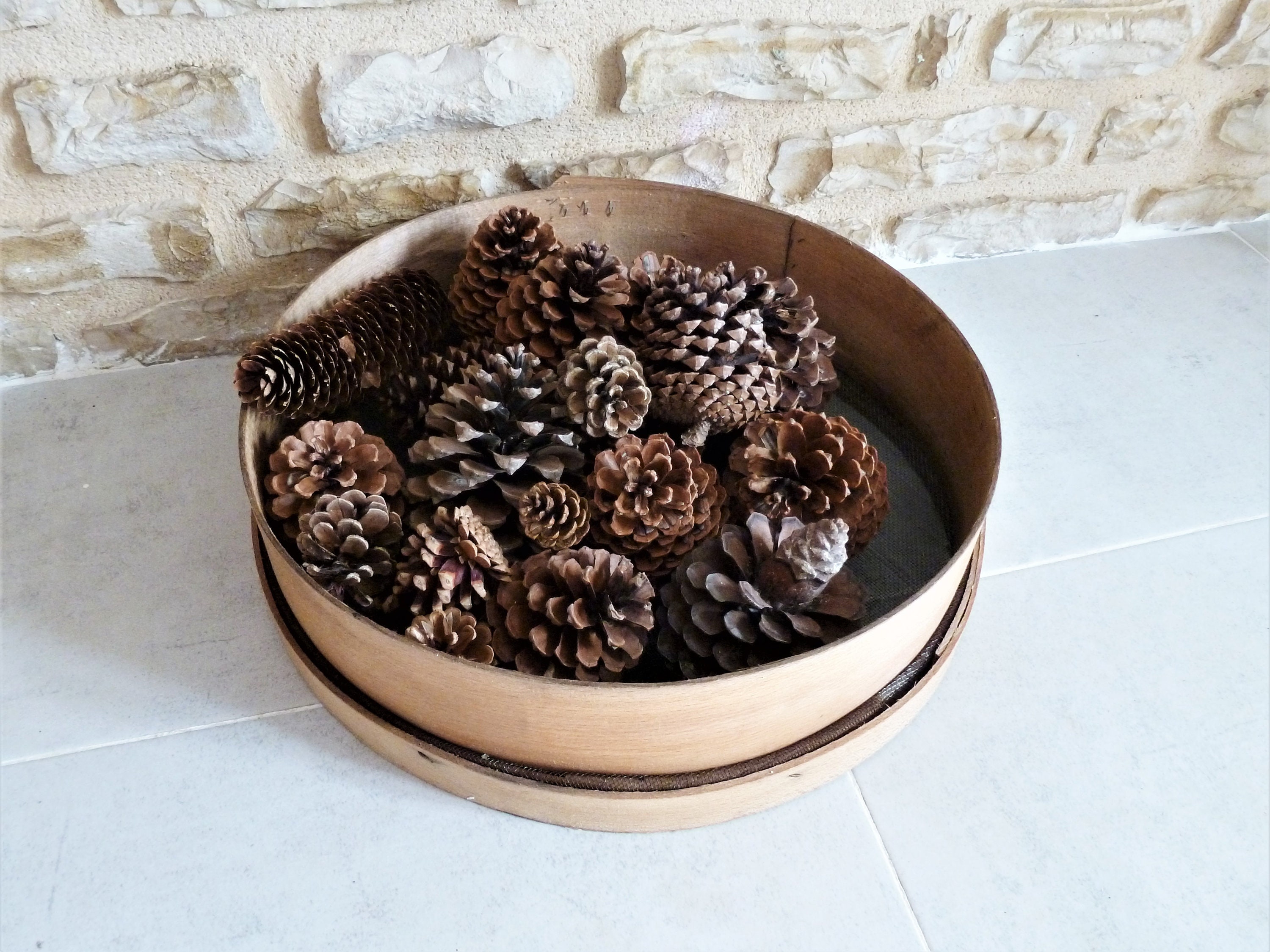 Old Wooden Sieve, Grain Sieve, Old Farm Tool, Vintage Grain Strainer ...