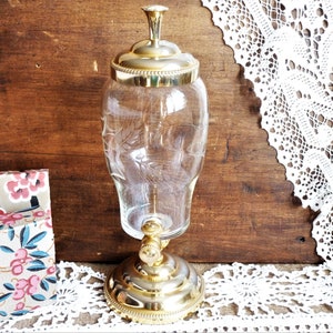 Old Decorative Absinthe and Alcohol Fountain in Crystal and Gilded ...