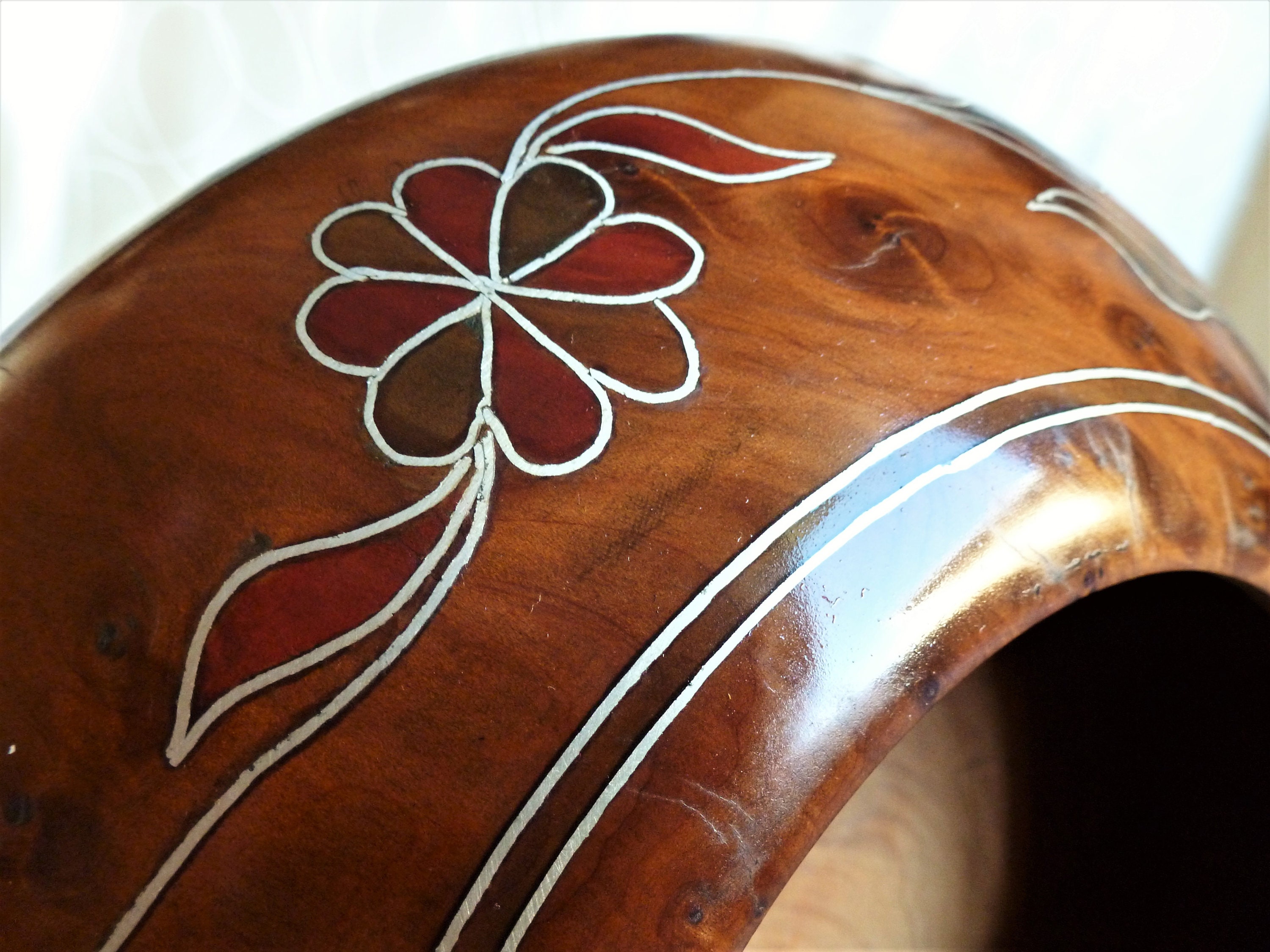 Wooden Candy Box on Pedestal, Vintage Wooden Jewelry Box, Housewarming ...