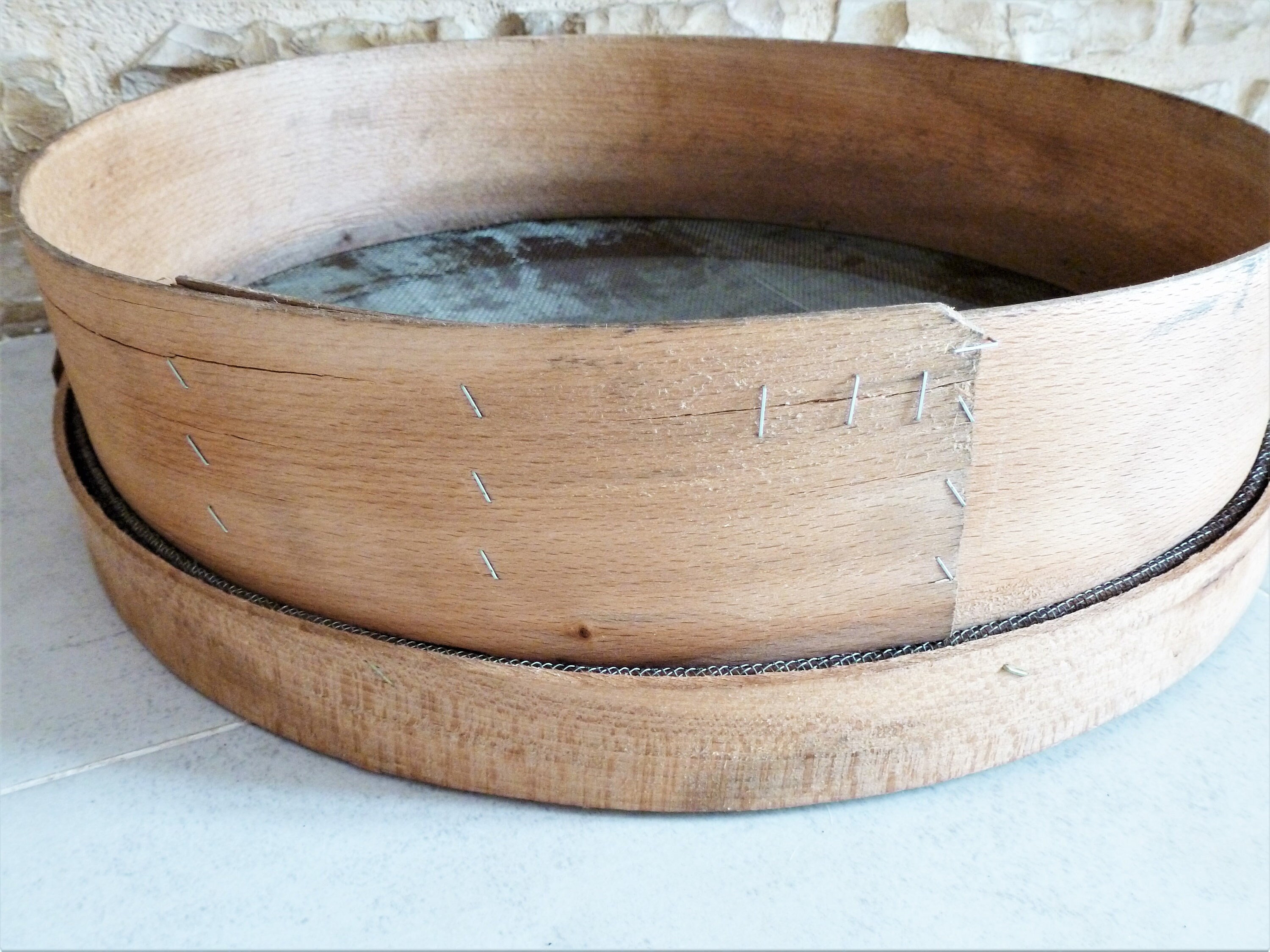 Old Wooden Sieve, Grain Sieve, Old Farm Tool, Vintage Grain Strainer ...