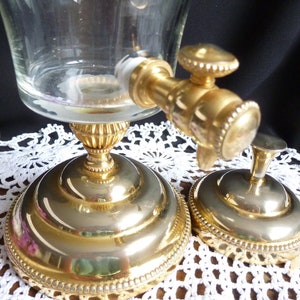 Old Decorative Absinthe and Alcohol Fountain in Crystal and Gilded ...