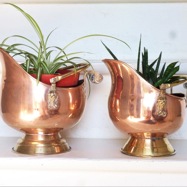 Antique Copper Plant Holder - Etsy