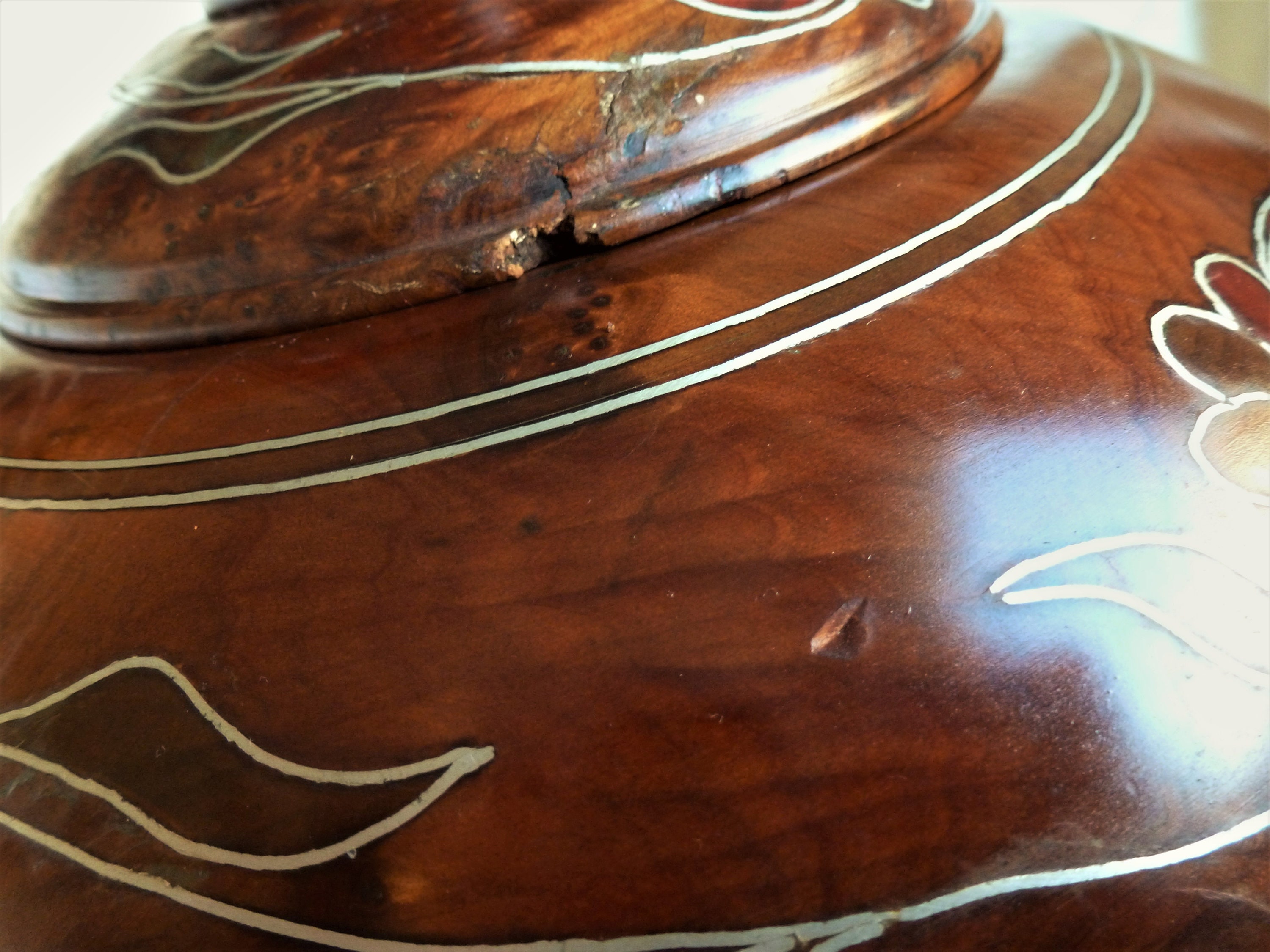 Wooden Candy Box on Pedestal, Vintage Wooden Jewelry Box, Housewarming ...