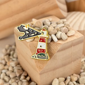 Enchanting Night Lighthouse Enamel Pin – Guiding Light | Travel and ...