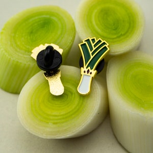 Leek King Enamel Pin - Leek Royalty That Won't Leak | Puns and ...