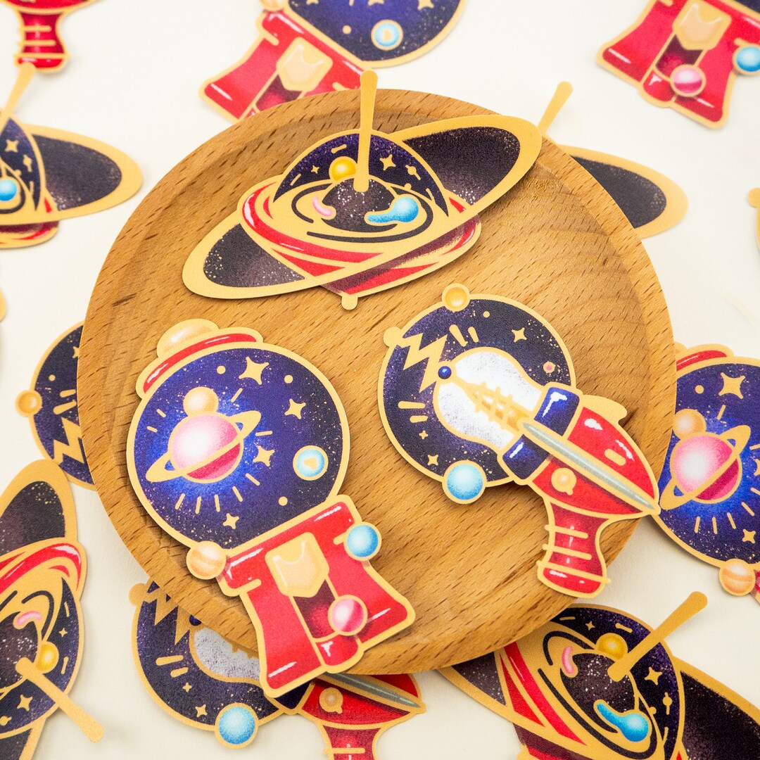 Galaxy Adventure Sticker Set of 3 - Etsy