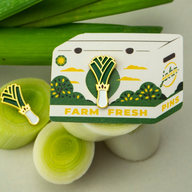 Leek King Enamel Pin Leek Royalty That Won't Leak Puns - Etsy