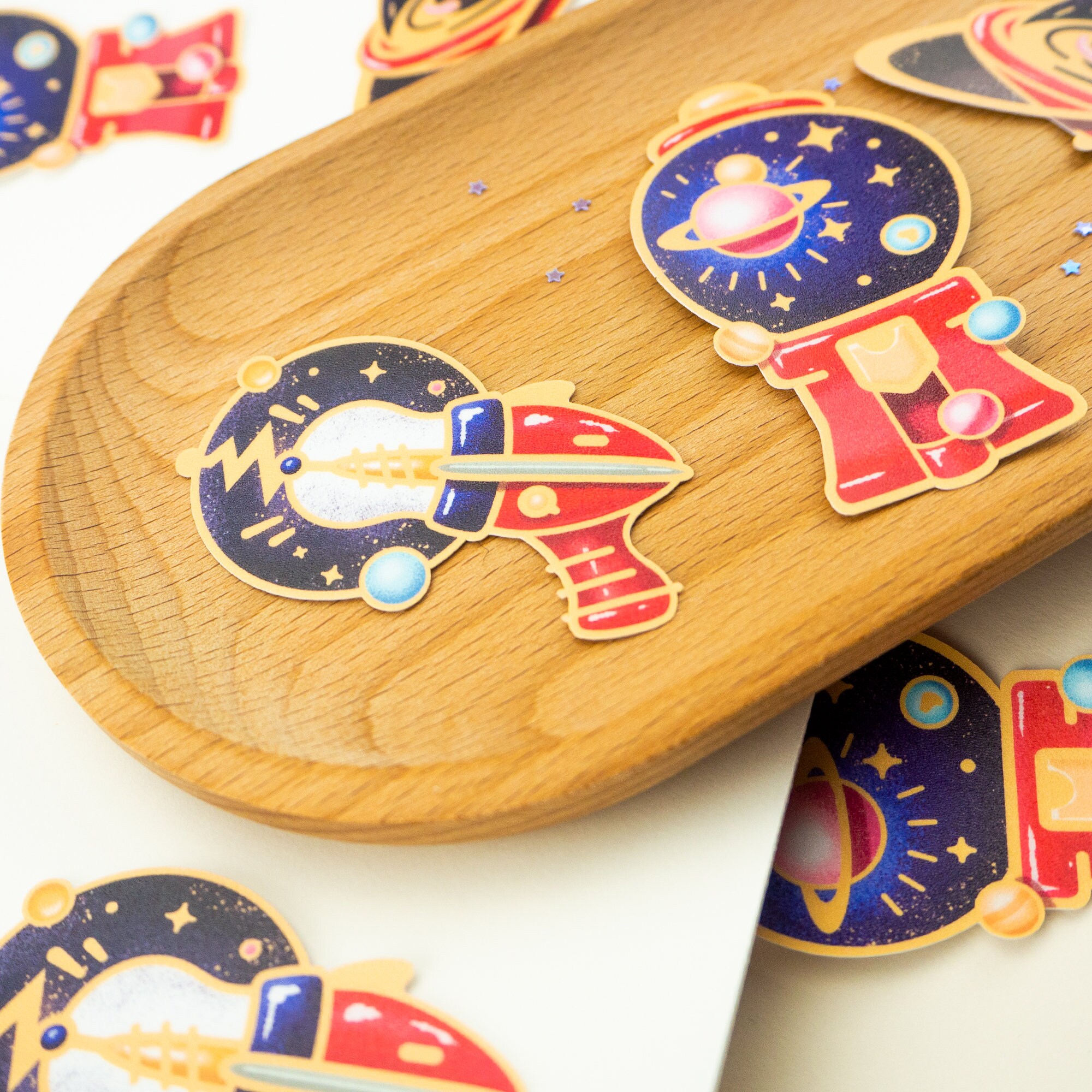 Galaxy Adventure Sticker Set of 3 - Etsy