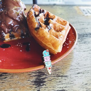 Tako Ice Cream Enamel Pin – Kawaii Octopus Ice Cream Stack - Etsy