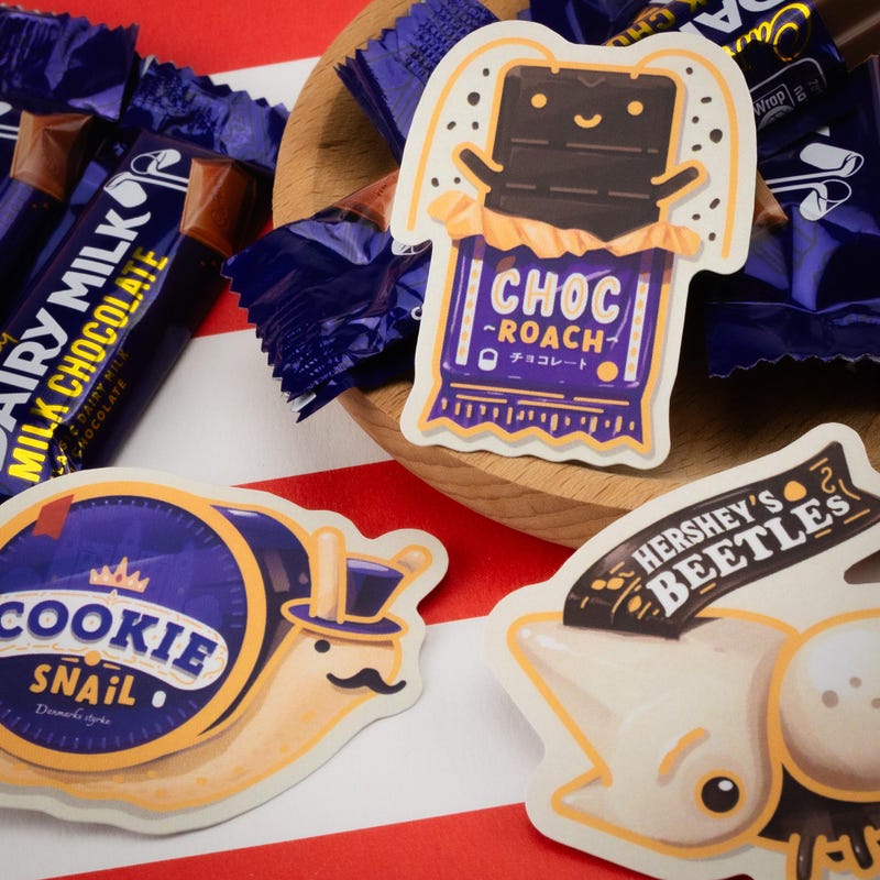 Bug Snack Sticker - Etsy New Zealand