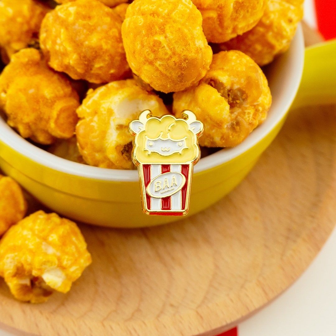 Popcorn Sheep Enamel Pin - an Adorable Sheep Disguised as a Snack – the ...