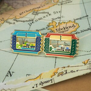 Train Ticket Enamel Pin Travel and Wanderlust Series Gift Ideas for ...