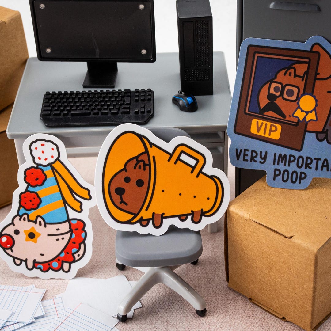Dog Poop Sticker Pack Season 5 | Office Memes | Waterproof Vinyl ...