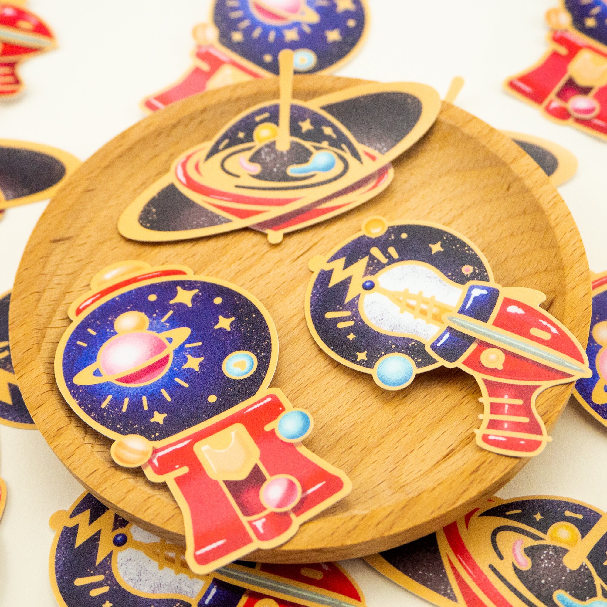 Galaxy Adventure Sticker Set of 3 - Etsy