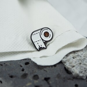 Toilet Paper Enamel Pin - Emergency Toilet Roll | Bathroom Necessity ...