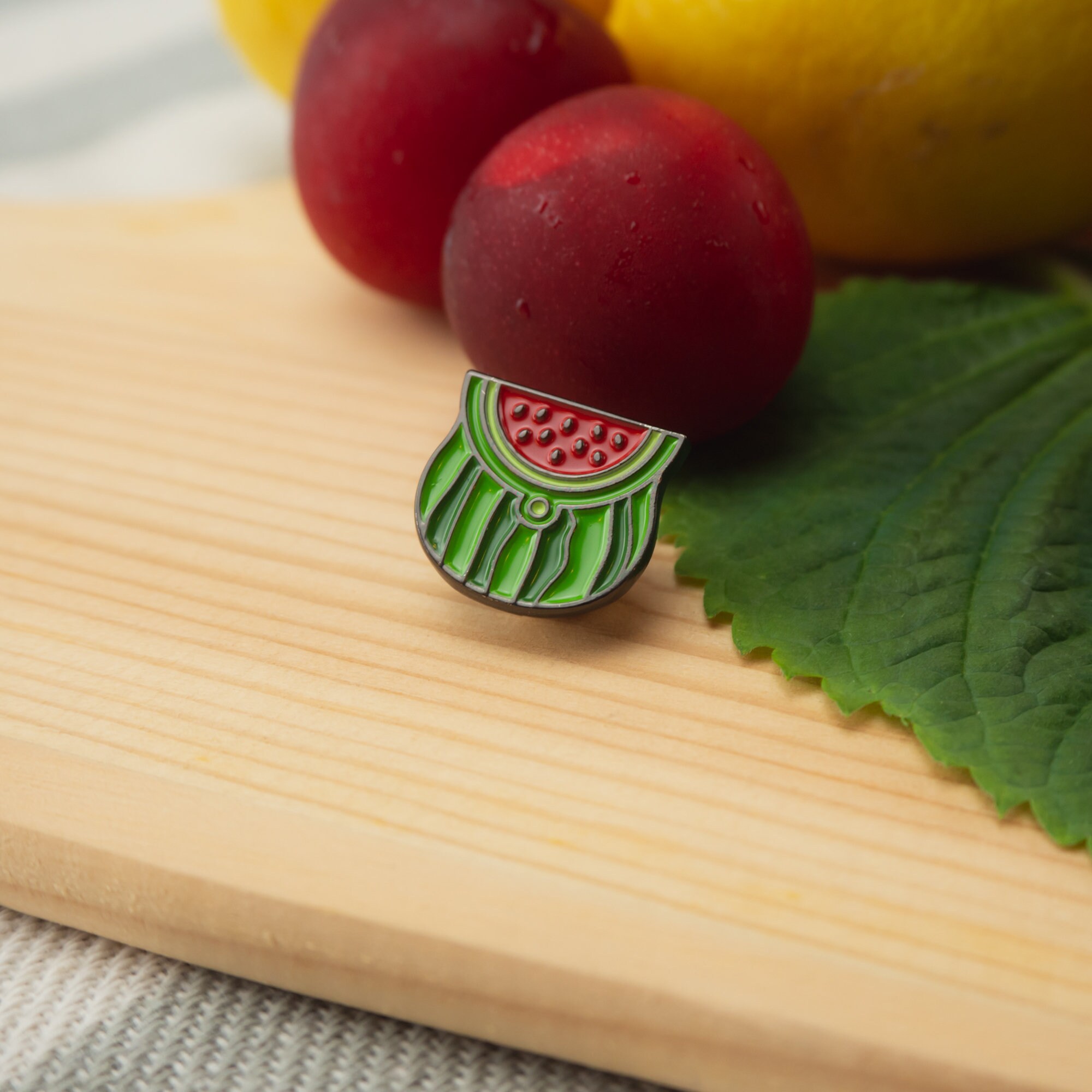 Watermelon Pouch Enamel Pin - Etsy Singapore