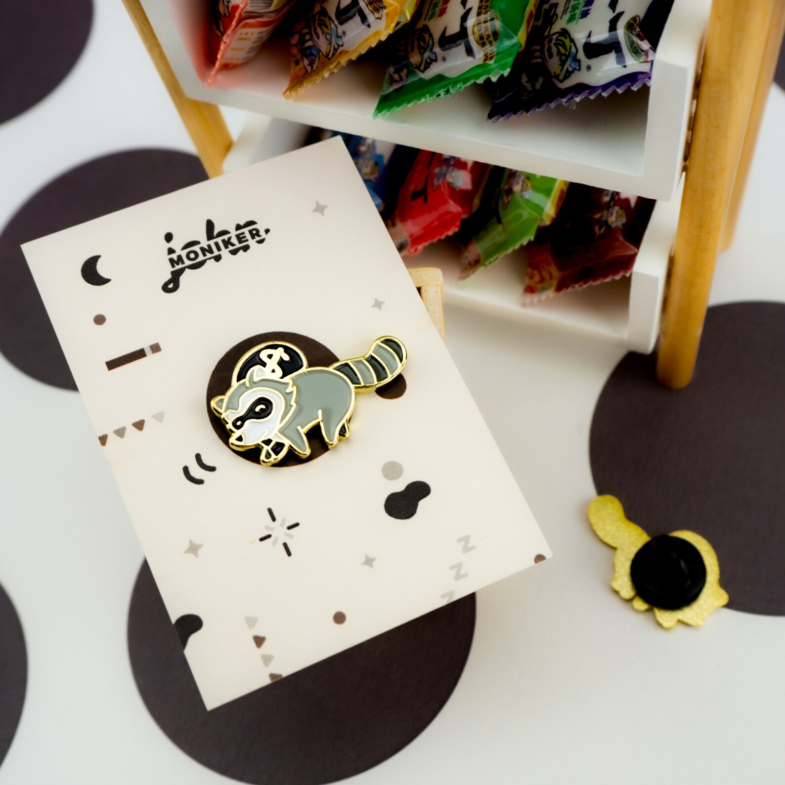 Rogue Raccoon Enamel Pin - Stealing Hearts, One Pin at a Time | Bandit ...