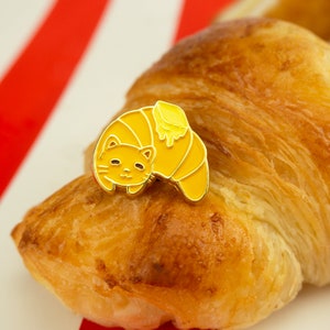 Purrsant, the Cat Croissant Enamel Pin A Cute Pin Design for Cat Lovers ...