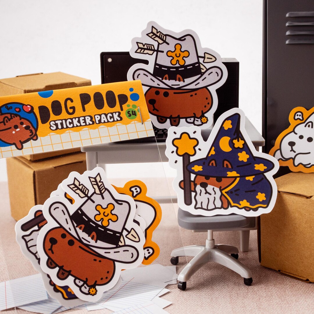 Dog Poop Sticker Pack Season 4 | Office Memes | Waterproof Vinyl ...